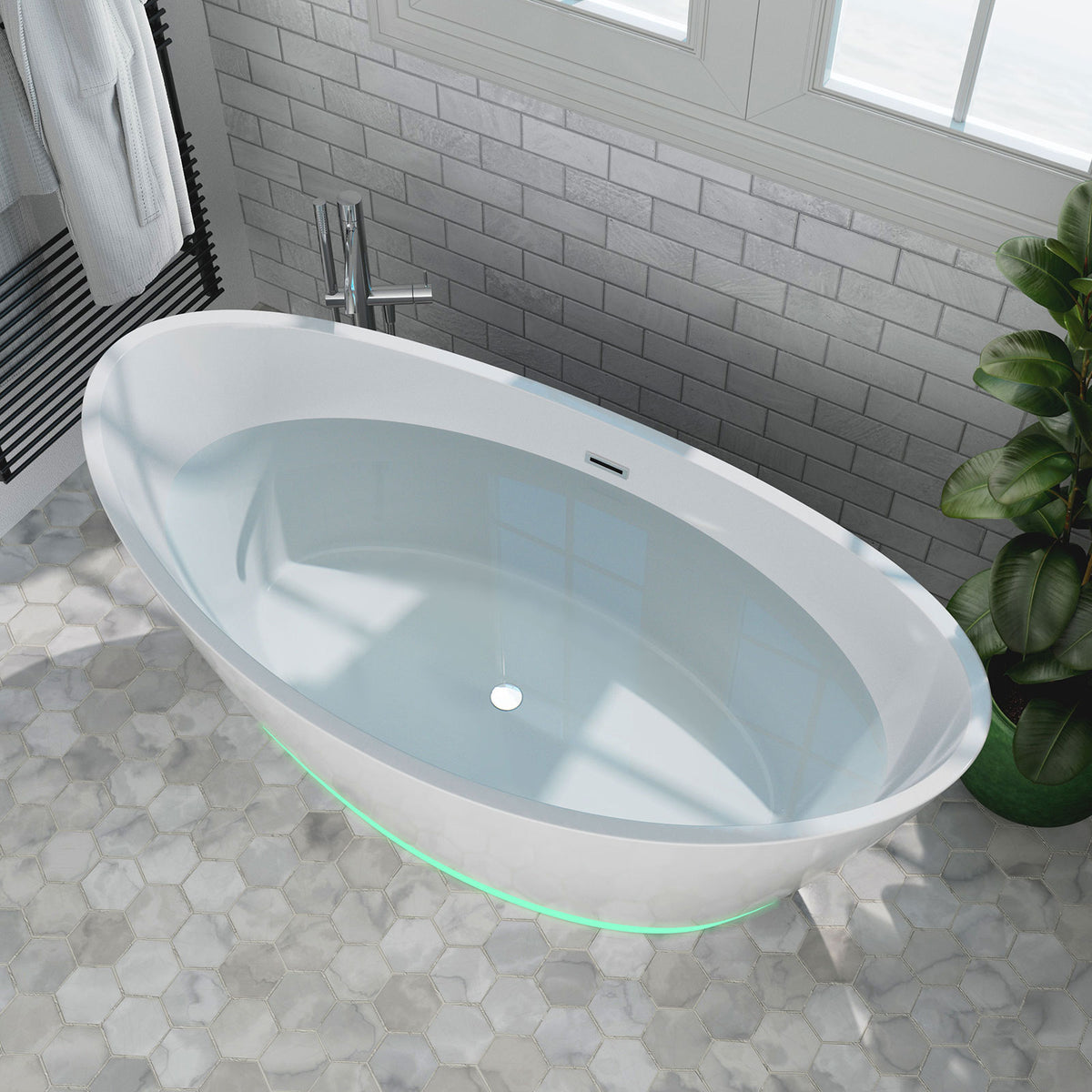 deep fitted bath