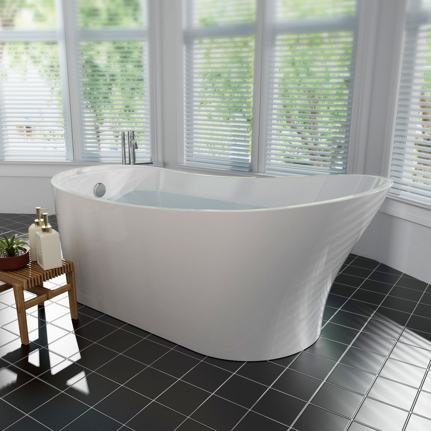 Oval Soaking Tub for a Spa-Like Experience | Empava 67FT1528