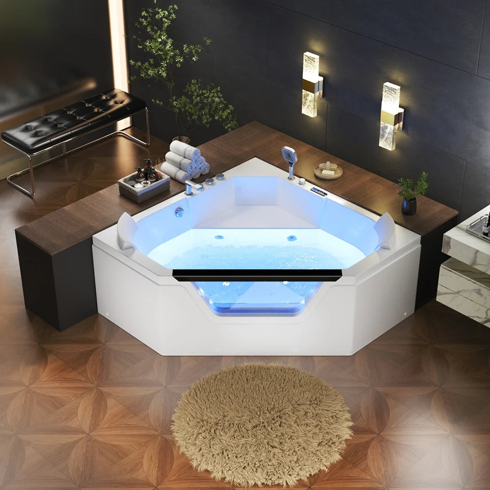 Corner Jacuzzi Tub | Empava 59PRO03