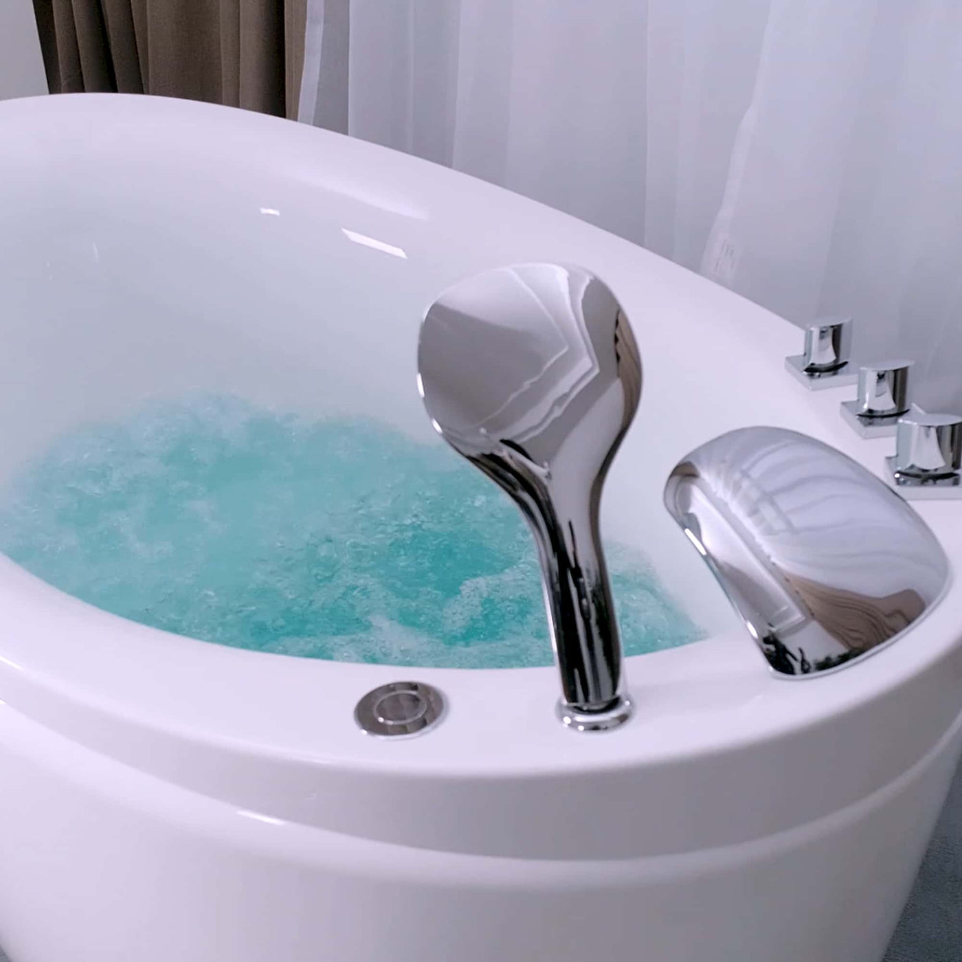 Small Freestanding Jetted Japanese Soaking Tub | Empava 48JT011