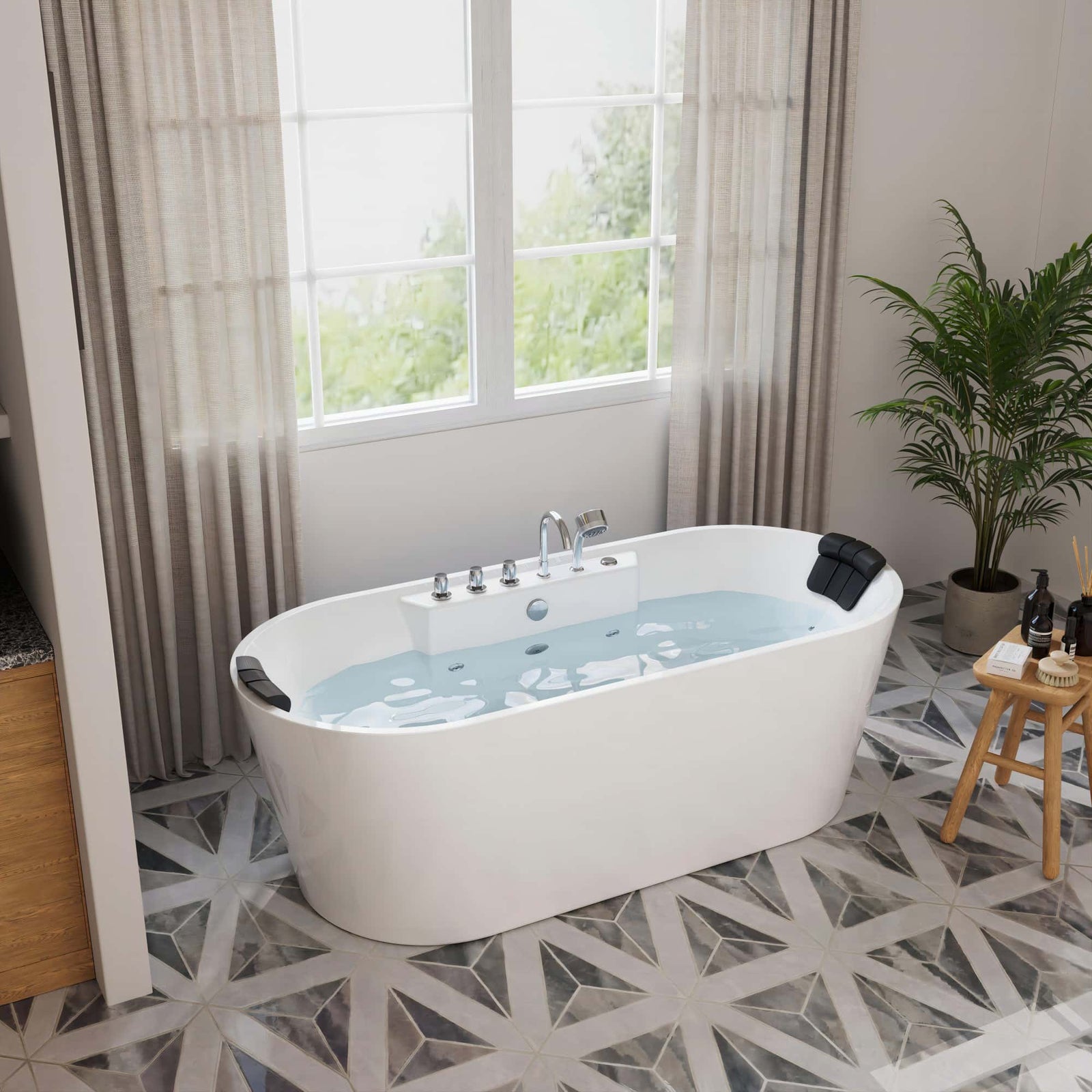 Whirlpool Jet Tub for a Spa-Like Escape | Empava 67AIS01