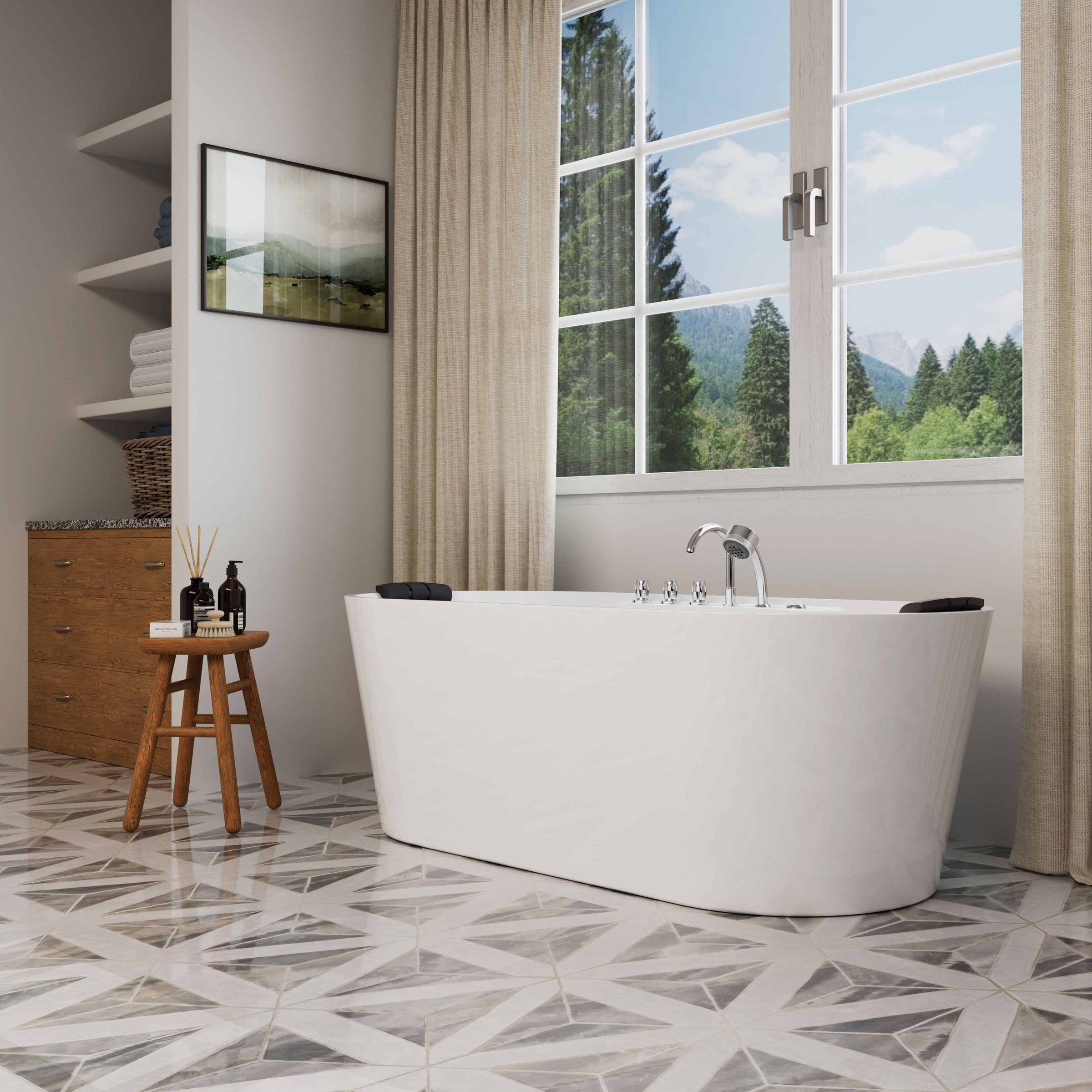 Whirlpool Jet Tub for a Spa-Like Escape | Empava 67AIS01