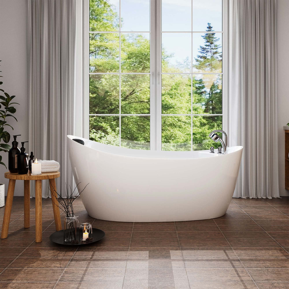 Luxurious Comfort: Oval Whirlpool Tubs | Empava 67AIS02