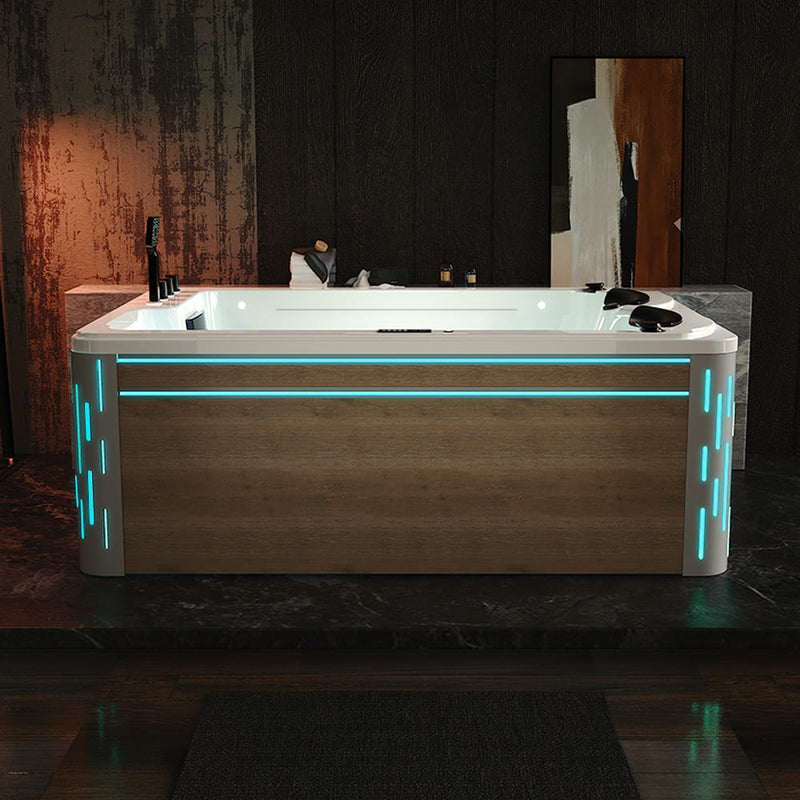 Spacious Soaking for Two: Empava 75JT901 2-Person Bathtub